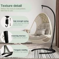 China Outdoor Furniture Wrought Iron Hammock Stand Classic and Functional in Black for sale