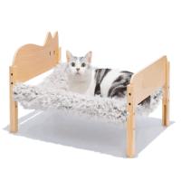 China Wooden Small Cat Hammock Bed Indoor Cat Furniture Gift Pet Cat Bed Hammock for sale