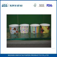 China Recyclable Cute Pattern Waterproof Ice Cream Paper Cups , Small Disposable Paper Cups 16oz for sale