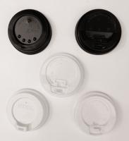 China Plastic Flat / Dome Paper Cup Lids for Coffee or Ice Cream Paper Cups for sale