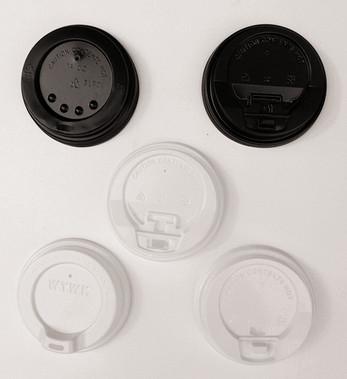 China Plastic Flat / Dome Paper Cup Lids for Coffee or Ice Cream Paper Cups for sale