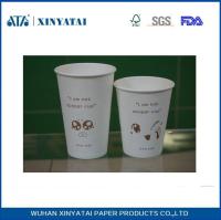 China Flexo / Offset Printing PE Coated Single Wall Paper Cups for Coffee or Tea White Red Pink Multi Color for sale