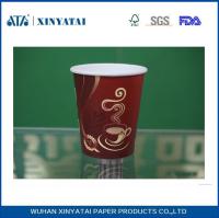 China 10oz Customised Single PE Coating Paper Adiabatic Disposable Cups for Hot Drinks for sale