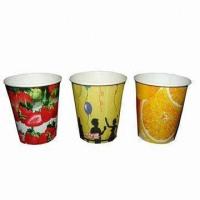 China 8 oz Customsized LOGO Single Wall Hot Drink Paper Cups for Coffee or Tea for sale