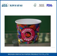 China 20oz Double PE Coating Paper Ice Cream Cups / Frozen Yogurt Paper Cup Eco-friendly for sale