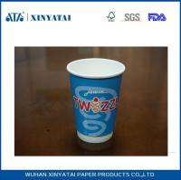 China Safe Heat Resistant Double Walled Paper Cups 12oz Insulated Paper Coffee Cups for sale