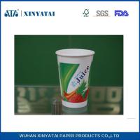 China Recycled Cold Drink Paper Cups Disposable Coffee Cups with Custom Printed Logo for sale