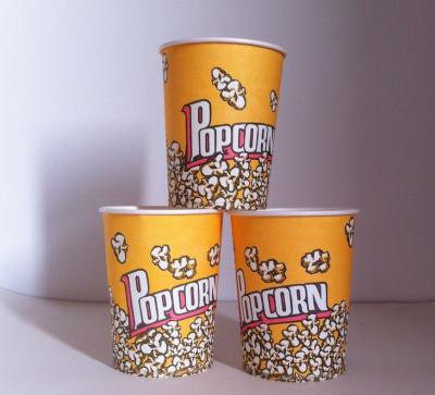 China Eco - friendly Recycled Paper Popcorn Buckets with Customized Printing 46oz 1340ml for sale