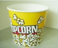 China Greaseproof and Waterproof Paper Popcorn Containers 64oz Popcorn Bucket for sale