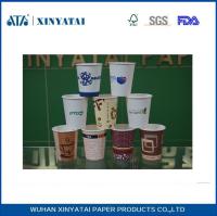 China Disposable Custom Paper Coffee Cups / Insulated Paper Tea Cups Eco-friendly for sale