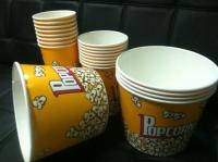 China Personalized Recyclable Food Packaging Custom Popcorn Bucket , Small Popcorn Boxes for sale