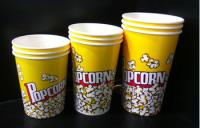China Personalized Recyclable Food Packaging Custom Popcorn Bucket , Small Popcorn Boxes for sale
