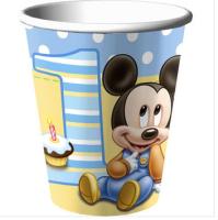 China Recyclable Custom Paper Popcorn Buckets with Mickey Mouse Offset Printing for sale
