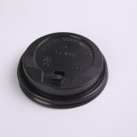 China 80 mm Diameter Plastic Black Spout Paper Cup Lids Matching Well and Eco-friendly for sale