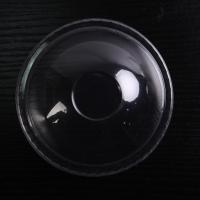 China PET Round Dome Transparent Paper Cup Lids with Center Hole 90mm Diameter for sale