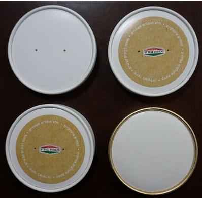 China Dome  or Flat Custom Coffee Cup Lids for Paper Cups , PET / PS / Paper Material for sale