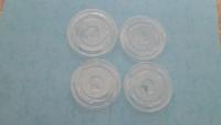 China PET 90 mm Diameter Clear Flat Paper Cup Lids for Cold Drink Paper Cups for sale