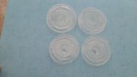 China PET 90 mm Diameter Clear Flat Paper Cup Lids for Cold Drink Paper Cups for sale