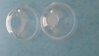 China Dome Round Clear Ice Cream Paper Cup Lids with Center Hole , PET PS Paper Lids for Cup for sale