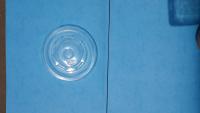 China Dome Round Clear Ice Cream Paper Cup Lids with Center Hole , PET PS Paper Lids for Cup for sale