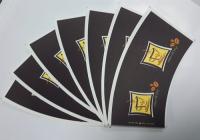 China Disposable Custom Printed Paper Cups Fan for Paper Cup Manufacturing Brown Color for sale