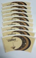 China Waterproof Printing Paper Coffee Cup Fan with Food Grade Wood Pulp Paper for sale