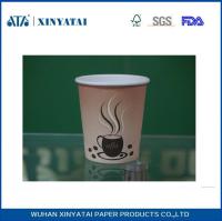China Single Wall Disposable Hot Drink Paper Cups , Printing Customised Paper Cups for sale