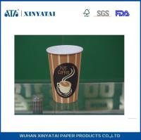 China Custom Logo Printed Double Wall Insulated Disposable Paper Cups for sale