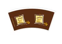 China Eco-friendly Paper Cup Fan Paper Cup Raw Material with Custom Printing for sale