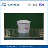 China 10oz 12oz 16oz Pape Disposable Ice Cream Cups , Customized Recyclable Frozen Yogurt Cup for sale