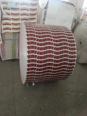 China Red Flexo Printing Printed Paper Roll Biodegradable Customized Printing Paper Rolls for sale
