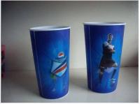 China Football Star Printed Paper Popcorn Containers with Lids , Popcorn Packaging Tubs and Cups for sale
