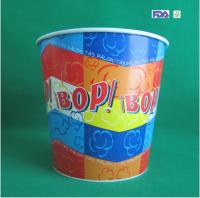 China Disposable Paper Popcorn Buckets / Biodegradable Paper Popcorn Cups Multi Color for sale