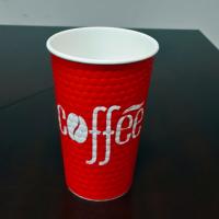China 4oz 8oz 12oz Colorful Customized Flexo Printed Ripple Paper Cups , Insulated Paper Coffee Cups for sale