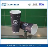 China 22 oz Felxo Printing Logo Single Wall Paper Cups Disposable Hot Cups SUN Paper for sale
