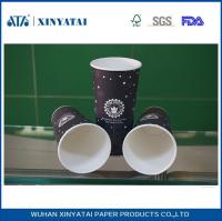 China 22 oz Felxo Printing Logo Single Wall Paper Cups Disposable Hot Cups SUN Paper for sale