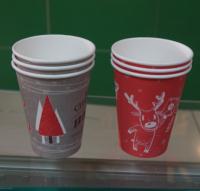China Custom Disposable Single Wall Coffee Cup Flat Cover For Hot Drink for sale