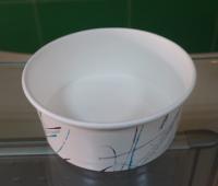 China Custom Print Ice Cream Paper Cups Disposable Salad Bowl With Lids for sale