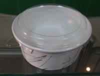 China Custom Print Ice Cream Paper Cups Disposable Salad Bowl With Lids for sale