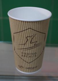 China Custom Logo Insulation Skidproof Ripple Coffee Cups Flat Cover For Hot / Cold Drink for sale