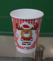 China Custom Adiabatic Disposable Insulated Hot Cups With Covers , 300ml-600ml for sale