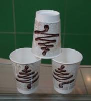 China Custom Adiabatic Disposable Insulated Hot Cups With Covers , 300ml-600ml for sale