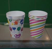 China Custom Printed White Black Disposable Paper Cups For Hot Drinks / Coffee for sale
