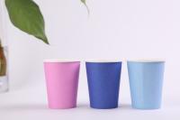 China Pink Blue Take Away Paper Coffee Cups Printed Takeaway Coffee Cups for sale