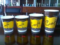 China Biodegradable Craft Double Wall Paper Cups , Printed Takeaway Coffee Cups for sale