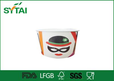 China 16 Oz Logo Printing Disposable Ice Cream Containers Paper Food Grade for sale