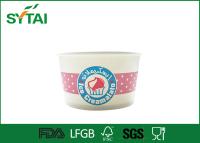 China Biodegradable Paper Ice Cream Cups Custom Printed Cold Drink Cups for sale