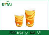 China Mini Logo Custom Printed Paper Coffee Cups Single Wall Cup / Paper Disposable Tea Cups for sale