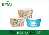 China Colorful Paper Ice Cream Cups Wholesale Insulated Paper Cups for Cold Drink for sale