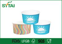 China Disposable Paper Ice Cream Cups 12oz  Printed Customised Paper Cups and Bowls for sale
